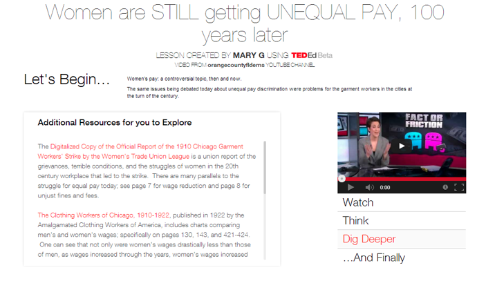 Using TED-Ed in an AP United States History Classroom