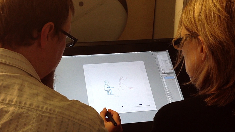 An animator meets a cartoonist…